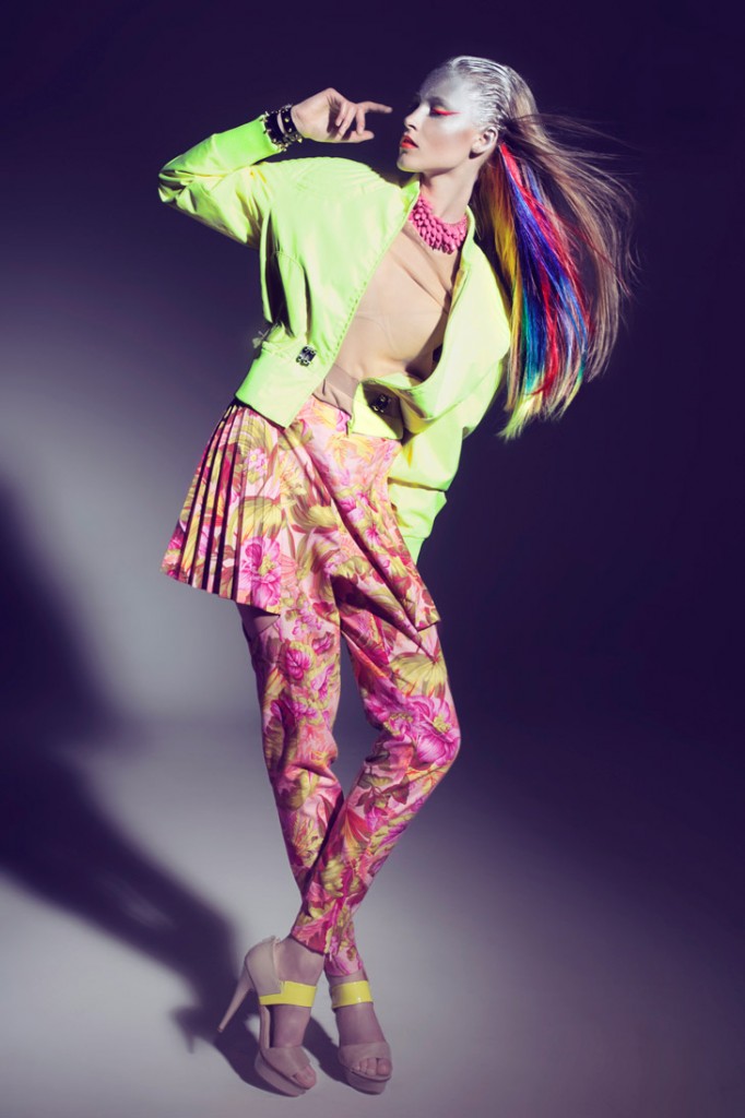 Techni Colored Chic Modeled by Daria Eliza by Marta Macha
